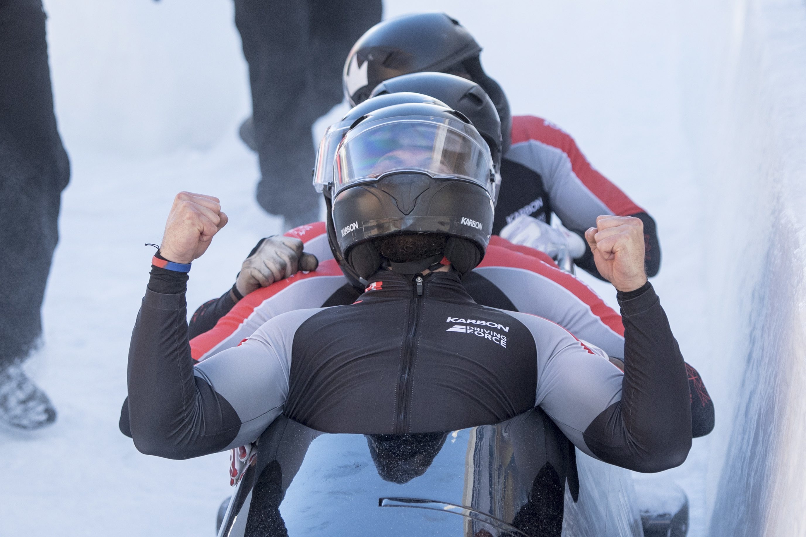 Christopher Spring mène le Canada au bronze en bob à quatre - Équipe Canada