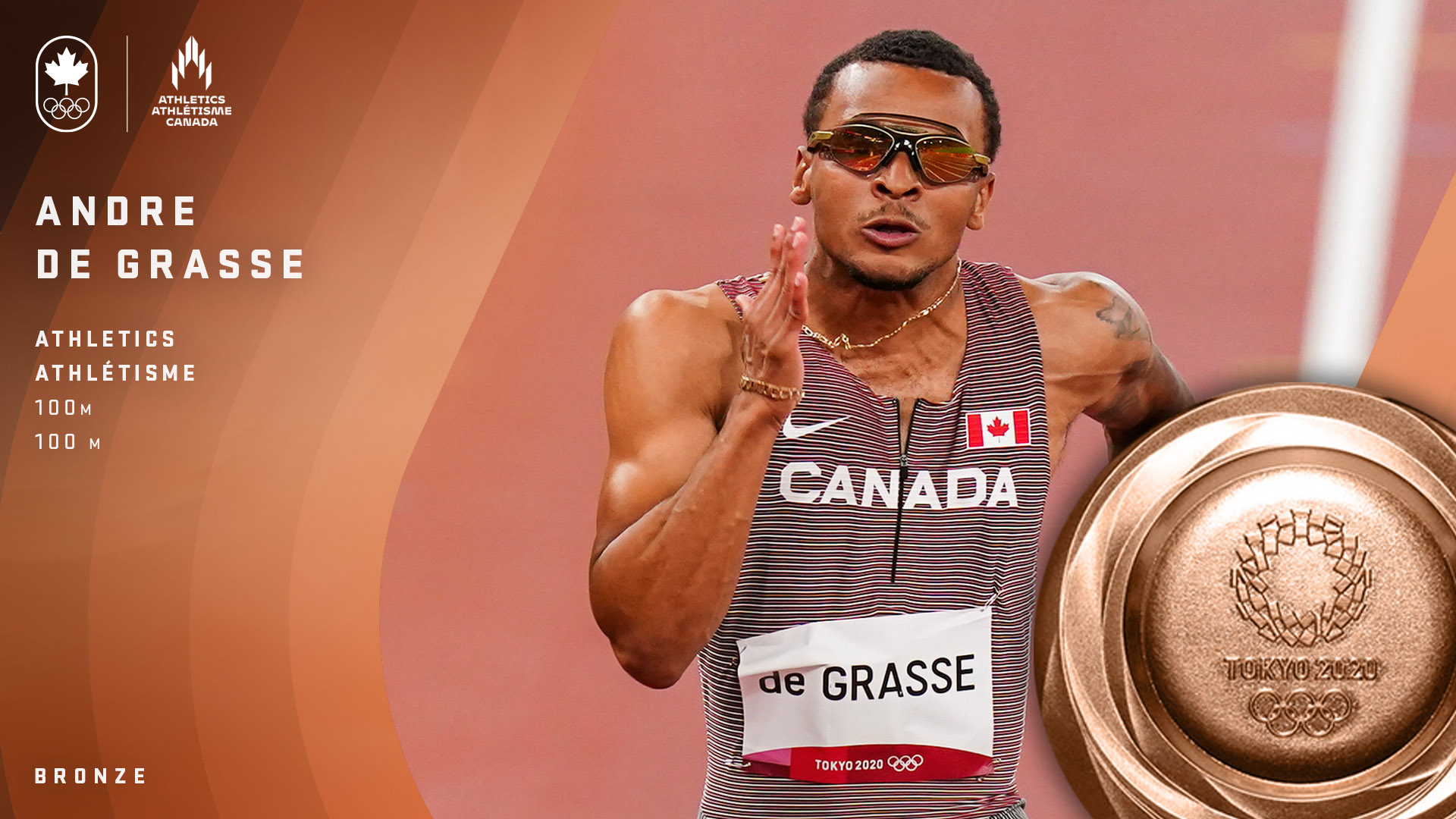 Andre De Grasse remporte le bronze du 100 m à Tokyo 2020 - Équipe ...