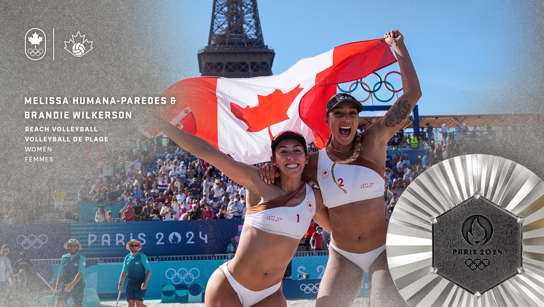 Melissa Humana-Paredes et Brandie Wilkerson décrochent la médaille d'argent en volleyball de ...