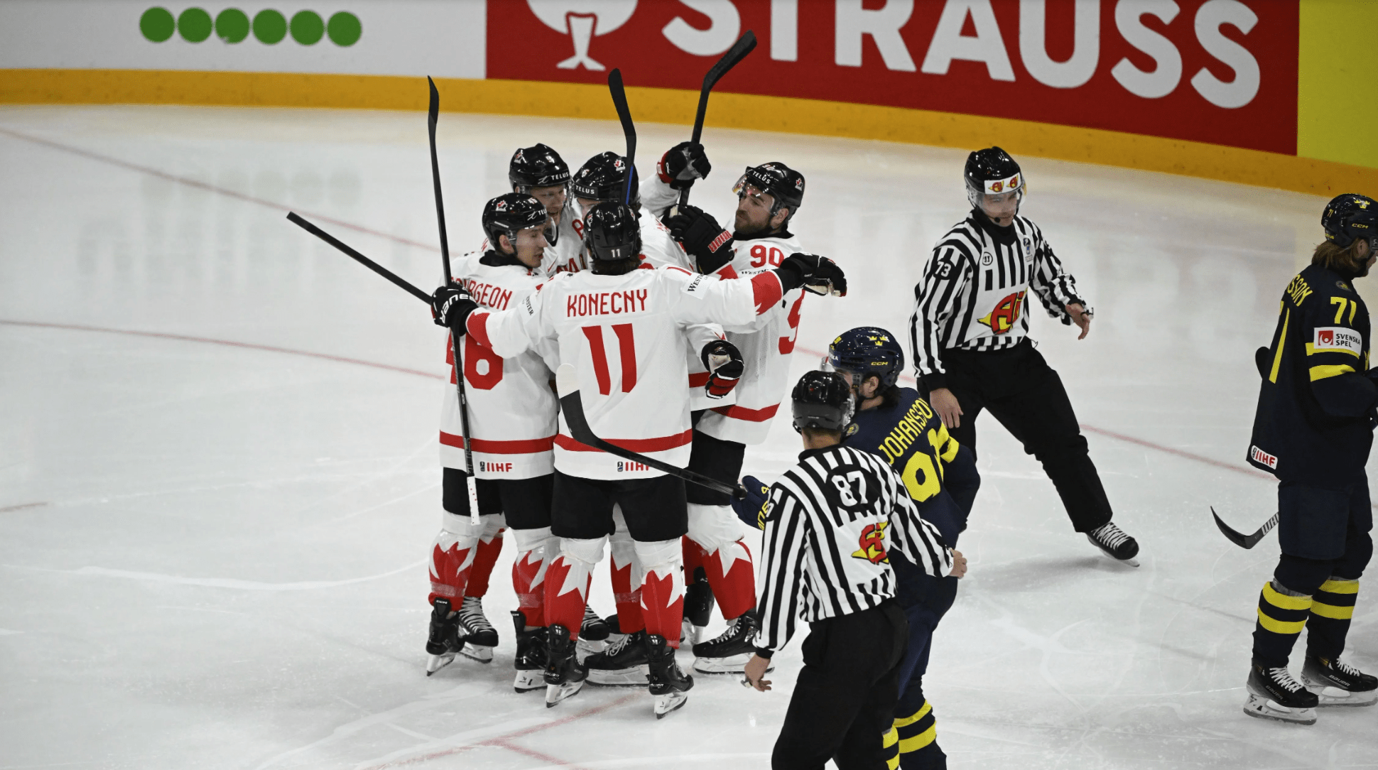 Le Canada l’emporte sur la Suède au Championnat mondial de hockey ...